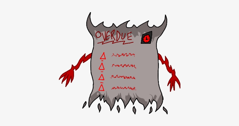 Overdue Homework - Illustration - 800x600 PNG Download - PNGkit