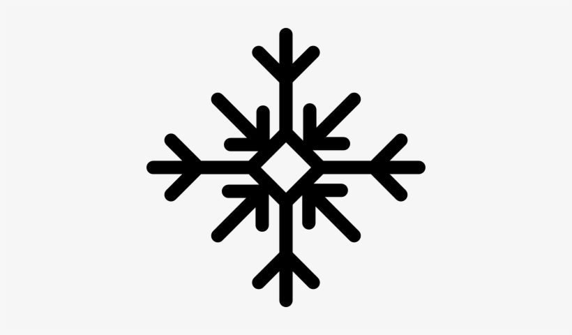 Snowflake With Arrows And Diamond Shape Vector - Snowflake Vector ...