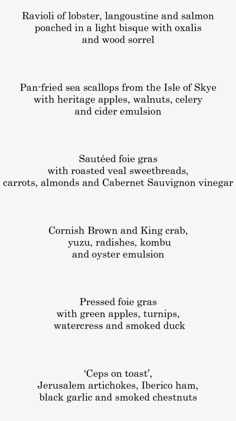 Menus Restaurant Gordon Ramsay - Fine Dining - 1305x1890 PNG Download ...