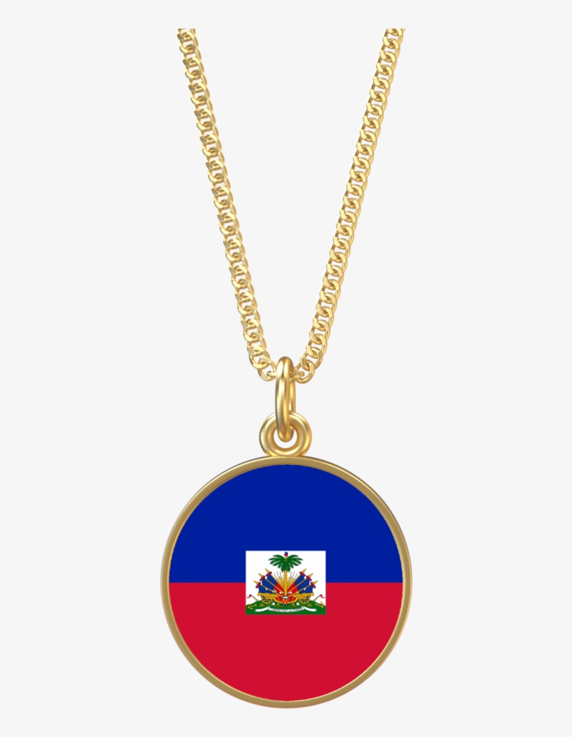 Gold Haitian Flag Necklace - Necklace - 1024x1024 PNG Download - PNGkit