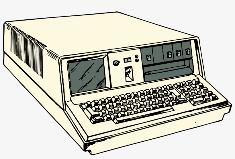 Big Image - Clip Art Old Computer - 2400x1514 PNG Download - PNGkit