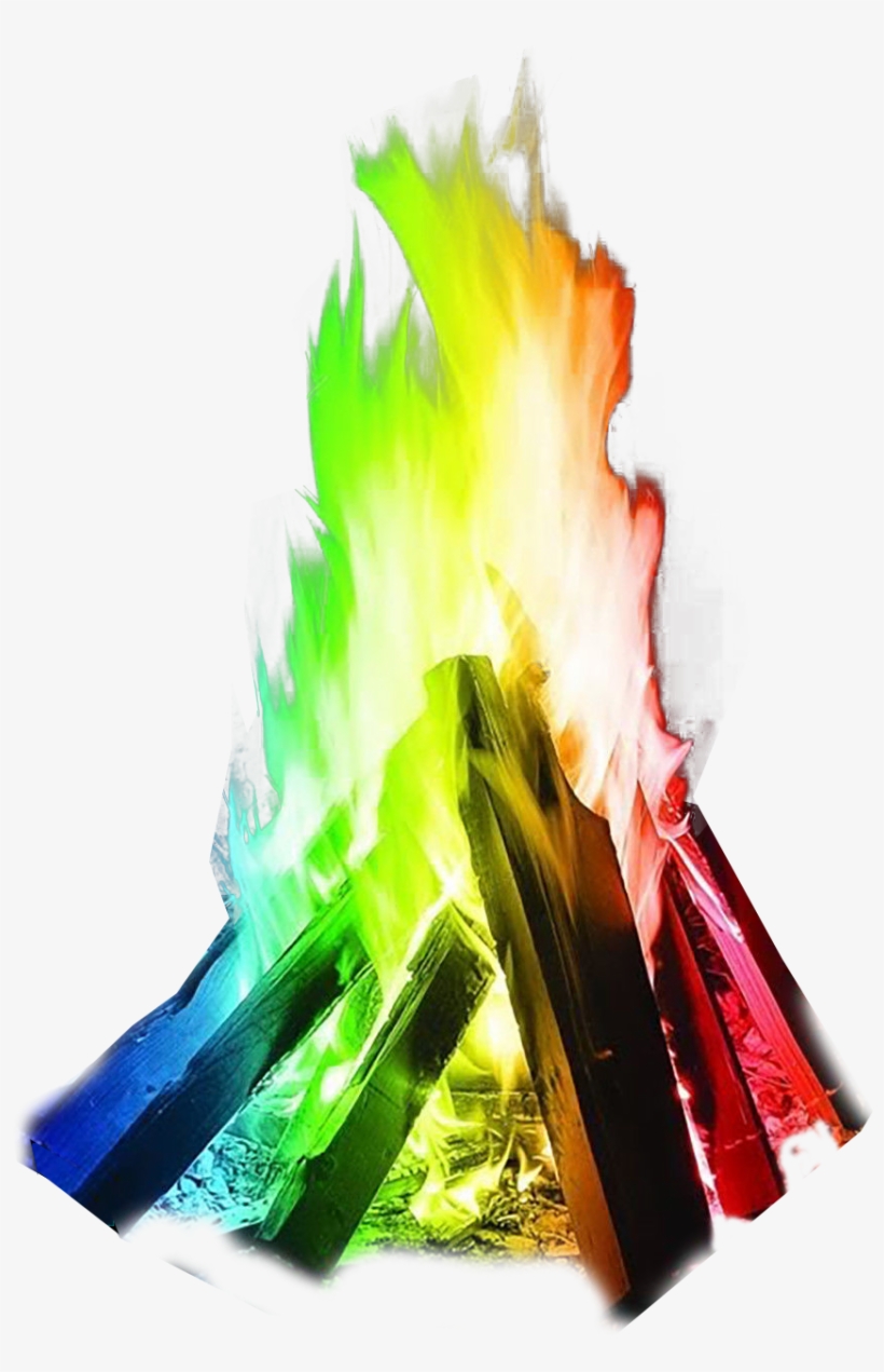 Download Transparent Multicolour Fire Transparent Background Png Image ...