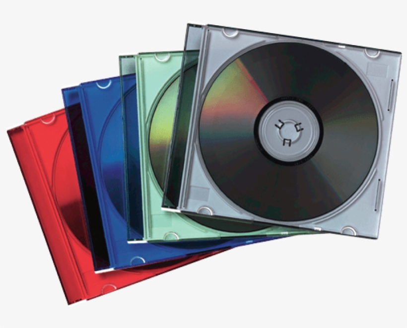 Fellowes Slim Jewel Case 25pk - Cd Color Jewel Cases - 800x800 PNG ...