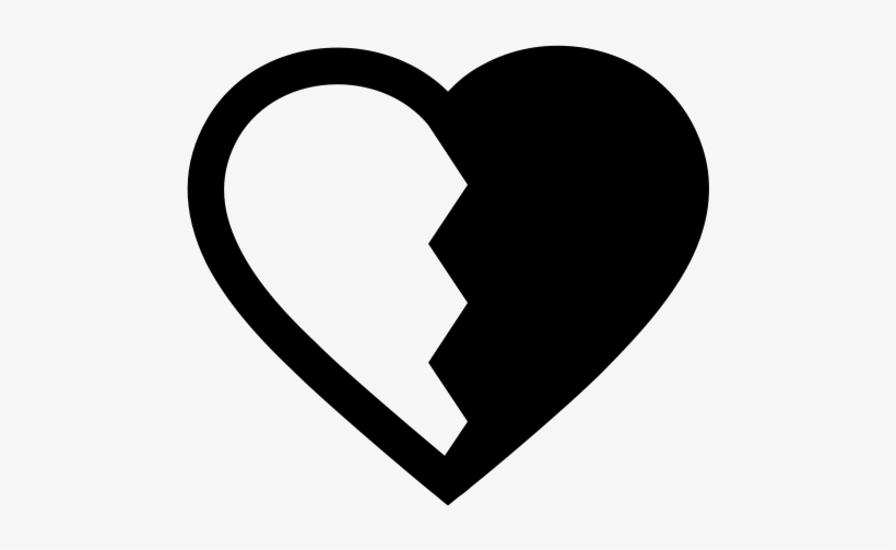 Heartbreak By Mrfa From Noun Project - White Heart Break Png - 600x600 ...