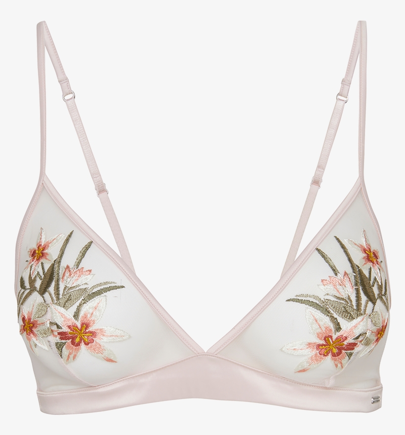 Bralette With Embroidery Pink - Embroidery - 888x888 PNG Download - PNGkit