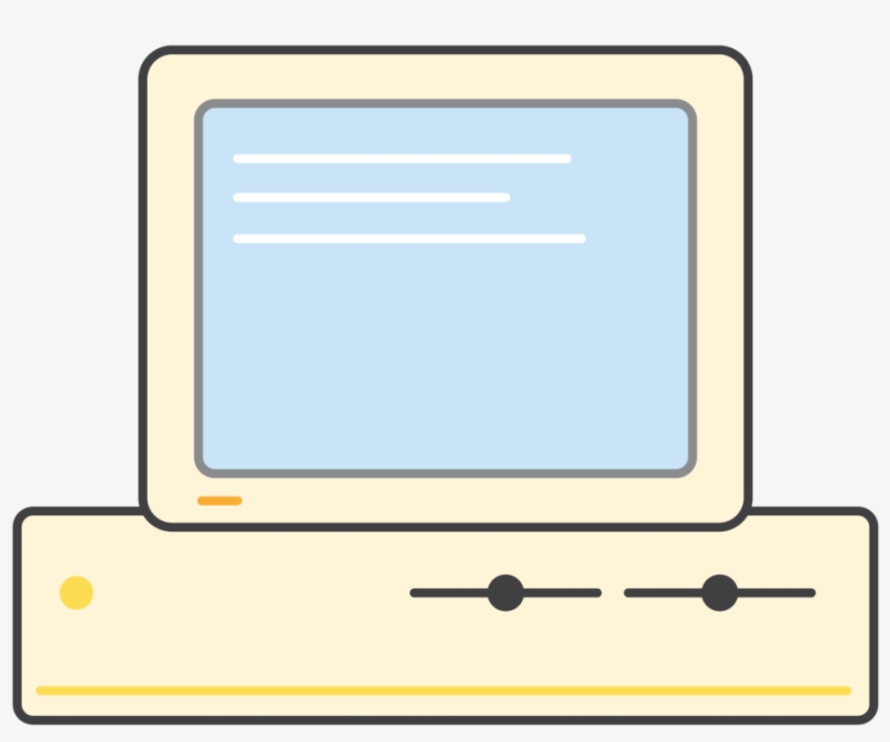 Deck Old-computer - Computer - 1000x1000 PNG Download - PNGkit