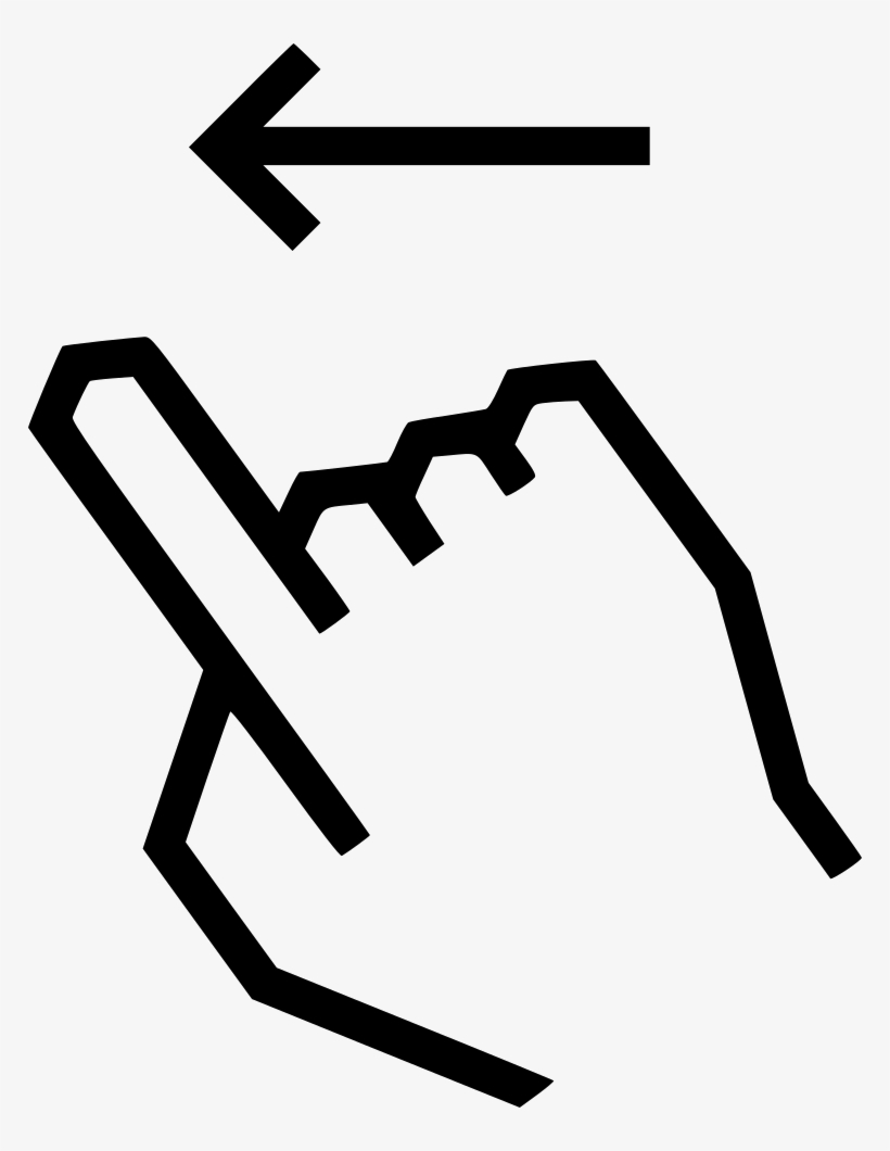 Swipe Left Arrow - 768x980 PNG Download - PNGkit