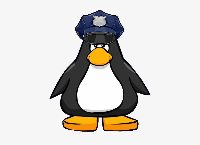 Cop Cap From A Player Card - Penguin With Top Hat - 516x543 PNG ...