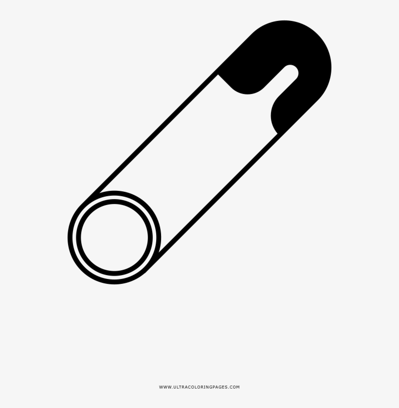 Download Transparent Safety Pin Coloring Page - Safety Pin - PNGkit