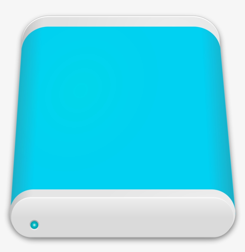 This Free Icons Png Design Of Harddisk Drive Cyan - 2276x2230 PNG ...