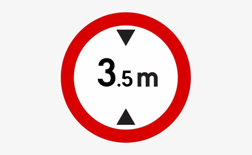 No Entry For Vehicles Exceeding - Speed Limit Sign In Uae - 423x423 PNG ...