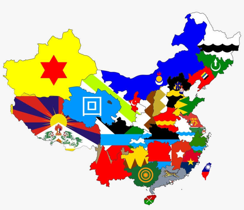 Flag Map For Of - Total Fertility Rate By Province China - 5000x4078 ...