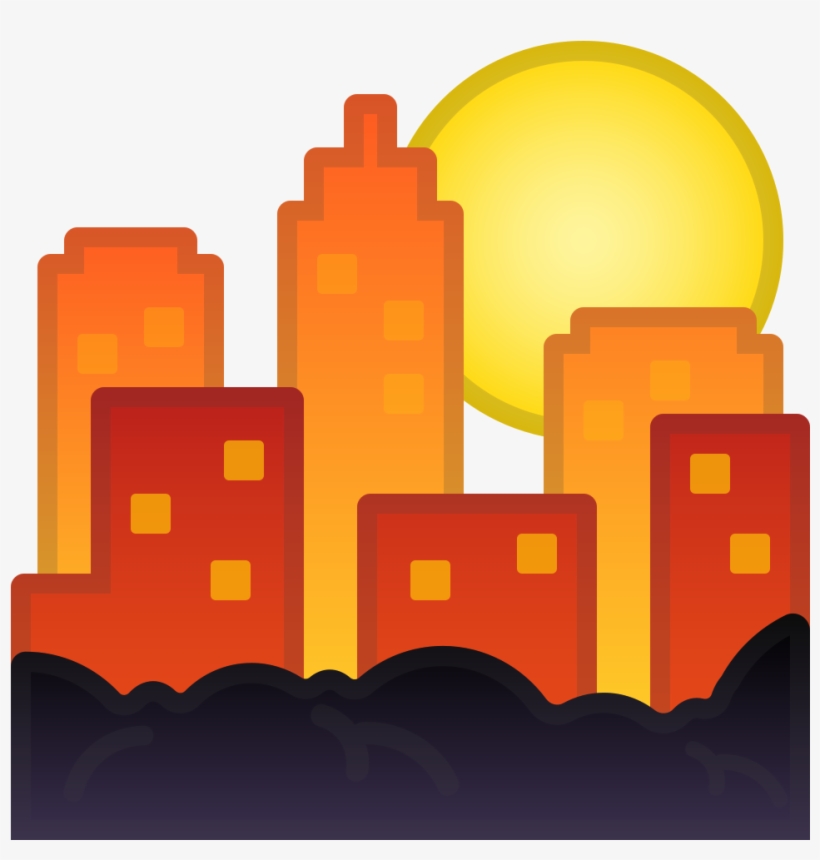 Download Transparent Download Svg Download Png - Sunset Emoji Png - PNGkit