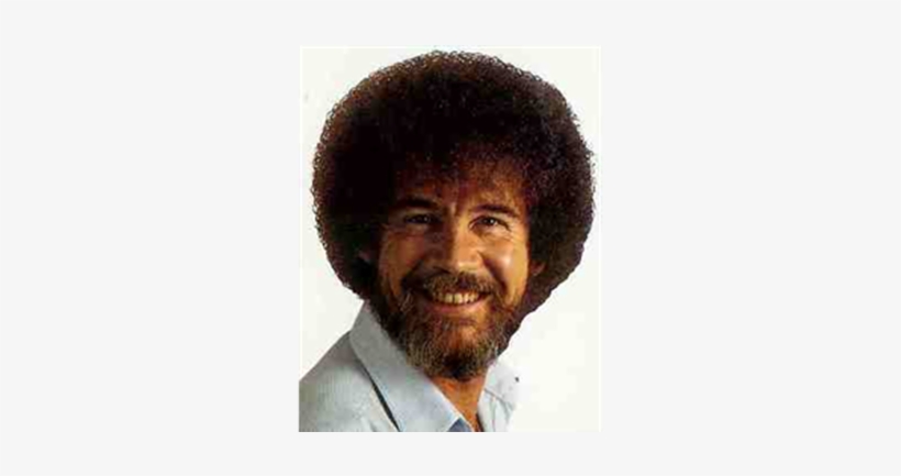Bob Ross Afro Png Svg Black And White Library - Bob Ross - 352x352 PNG ...