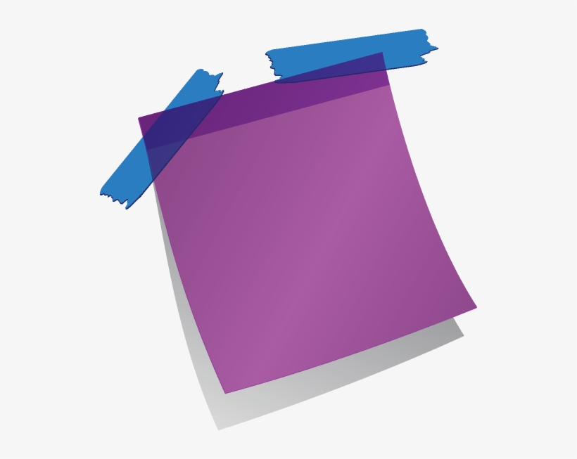 Purple Post It Notes Png - Post It Png - 670x636 PNG Download - PNGkit