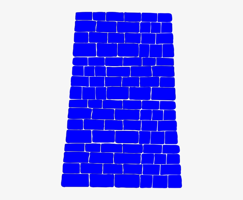 How To Set Use Blue Brick Wall Svg Vector - 408x594 PNG Download - PNGkit