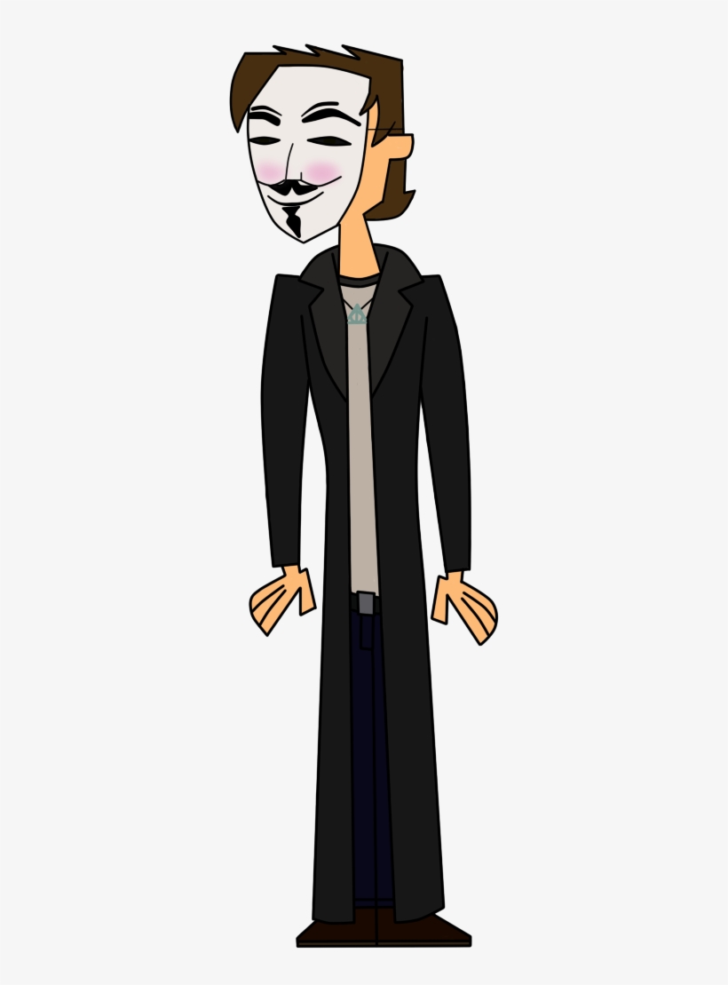 Luck Anonymous - Anonymous Animado Png - 307x1029 PNG Download - PNGkit