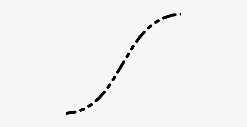 Line With One Dash, Two Dots - Drawing - 382x383 PNG Download - PNGkit