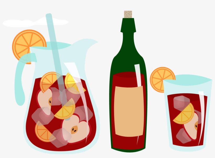 Sangria Clipart Beer Wine - Sangria Drawing Transparent - 1770x1239 PNG ...