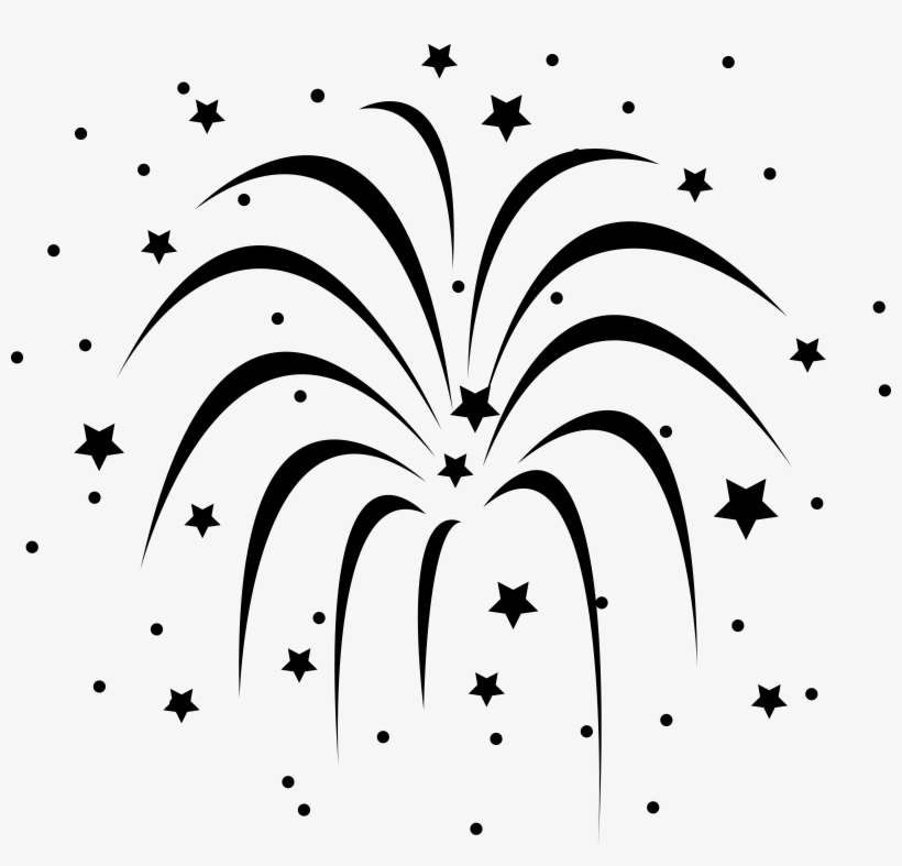 Fireworks Vector Black And White