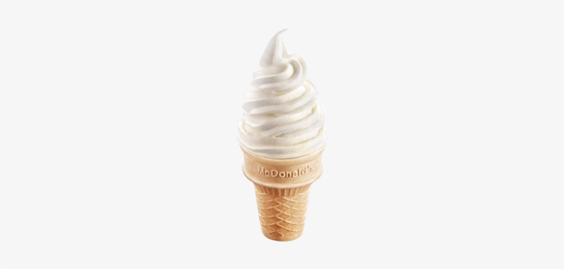 White Ice Cream - Ice Cream Cone Mcd - 425x325 PNG Download - PNGkit