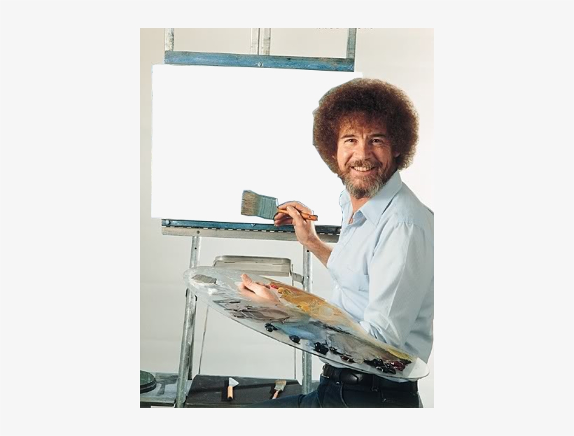 , Tem-bobross ) - Bob Ross Painting Blank - 420x543 PNG Download - PNGkit