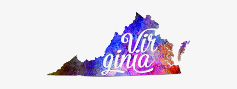 Bleed Area May Not Be Visible - State Of Virginia Art - 600x480 PNG ...