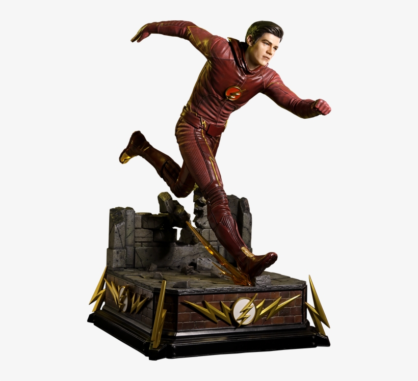 Dc Comics Statue The Flash - Statue Flash - 480x668 PNG Download - PNGkit