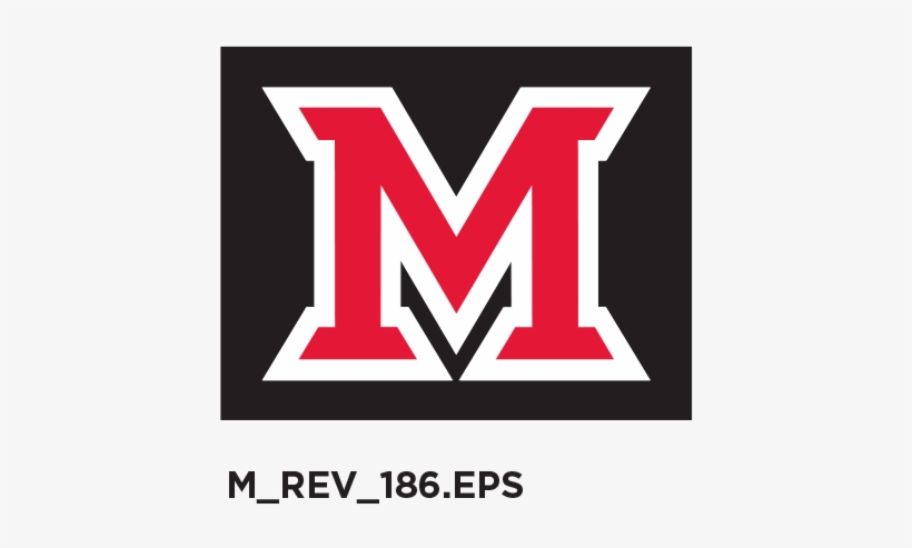 Red Beveled-m With A White Border On A Black Background - Red And Black ...