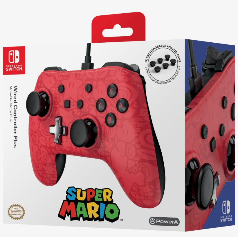 Nintendo Switch Wired Controller Plus Super Mario - Super Mario Odyssey ...