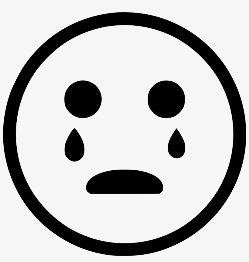 Crying Trouble Stress Smile Smiley Comments - Smiley - 980x980 PNG ...