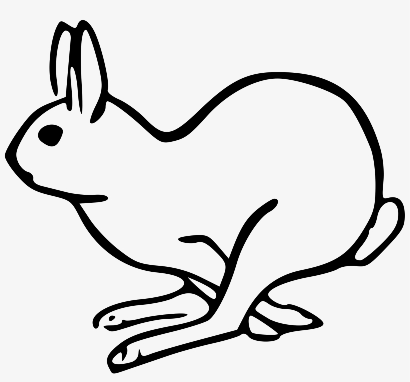 Download Transparent Black Rabbit Clipart Png - PNGkit