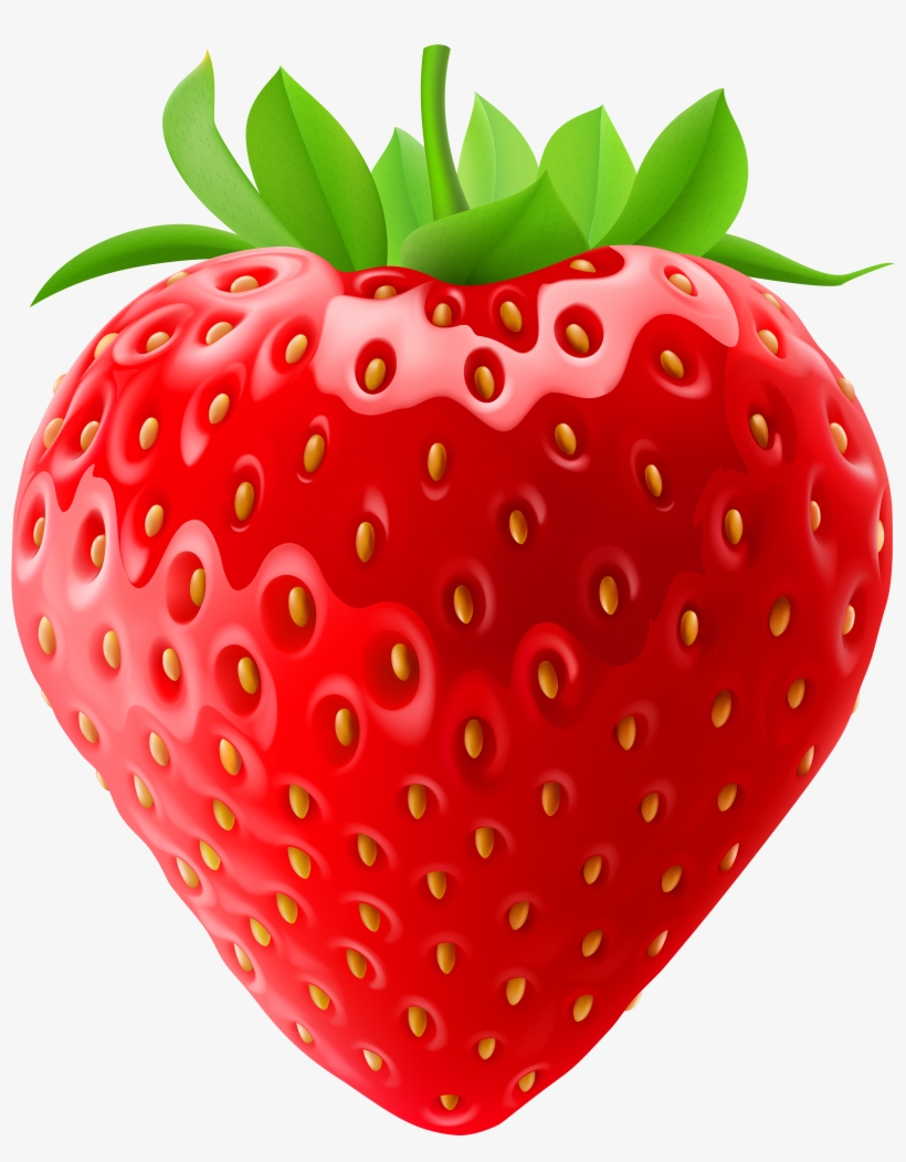 Strawberry Fruit Clipart - Transparent Background Strawberry Clipart ...
