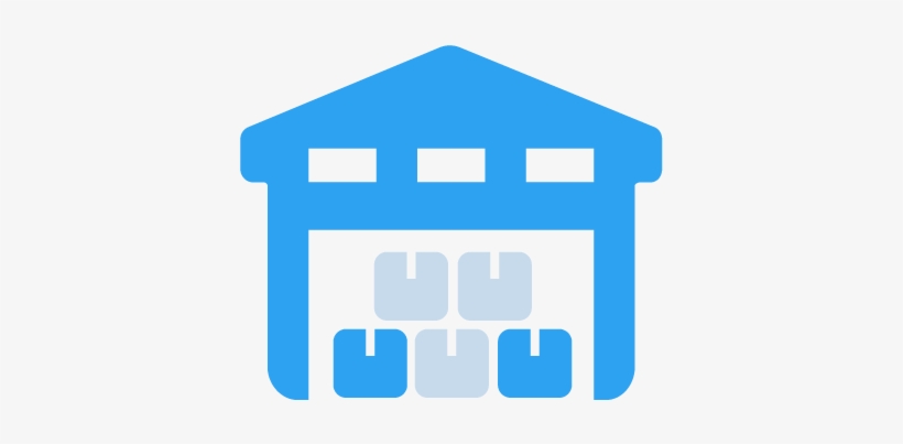 Download Transparent Warehouse Icon Png Blue - PNGkit