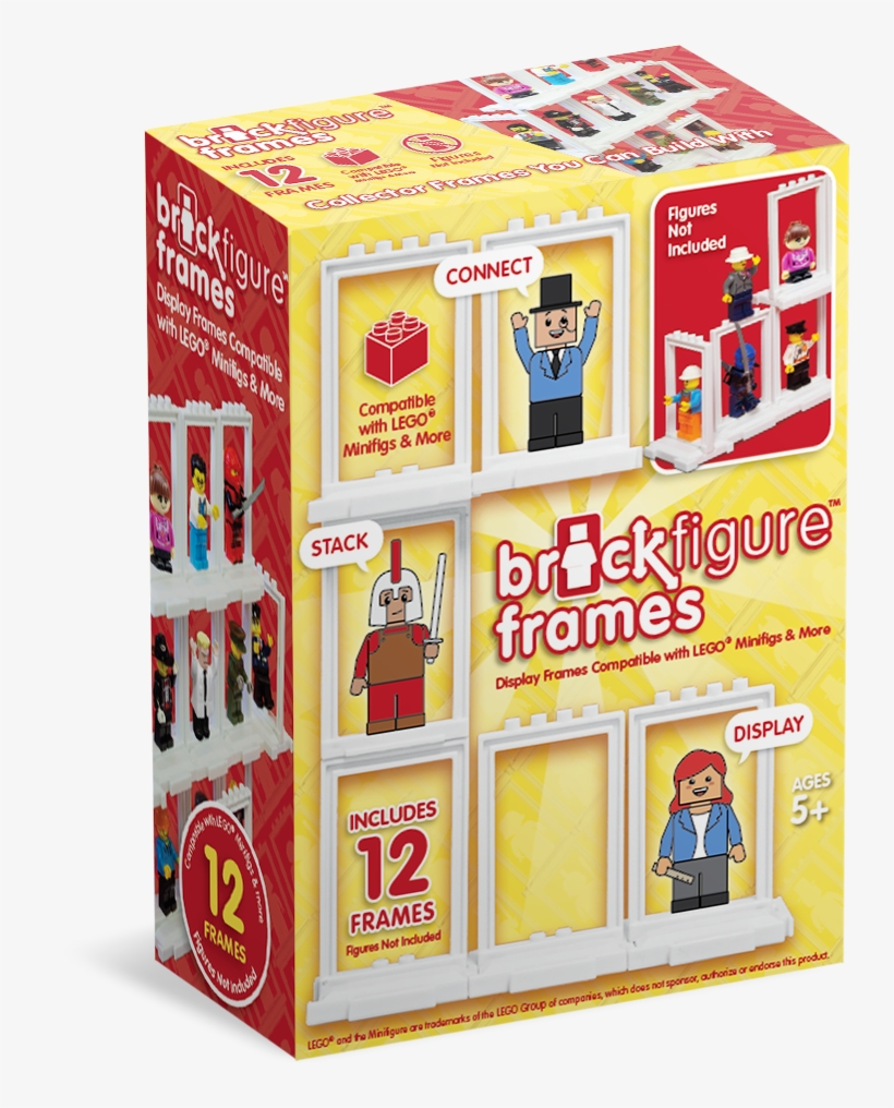 Download Transparent Brick Figure Frames 12-pack For Lego Minifigures ...