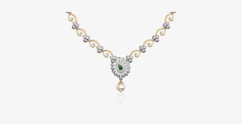 Diamond Necklaces - Light Wweight Tanmaniya Set - 400x400 PNG Download ...