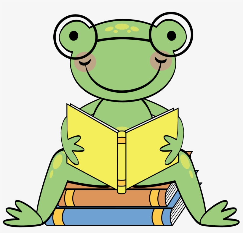 Best Reading Book Clip Art Frog Lily Pad - Frog Reading Clip Art ...
