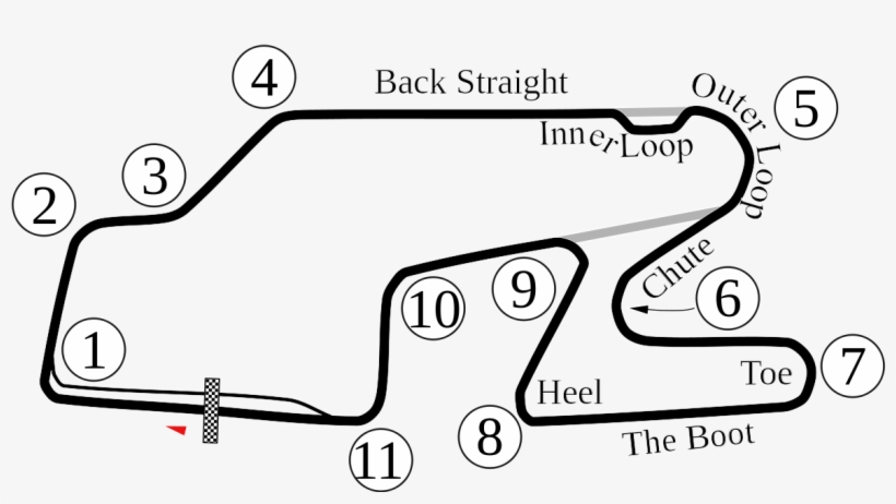 Watkins Glen Circuit Map - 1200x611 PNG Download - PNGkit