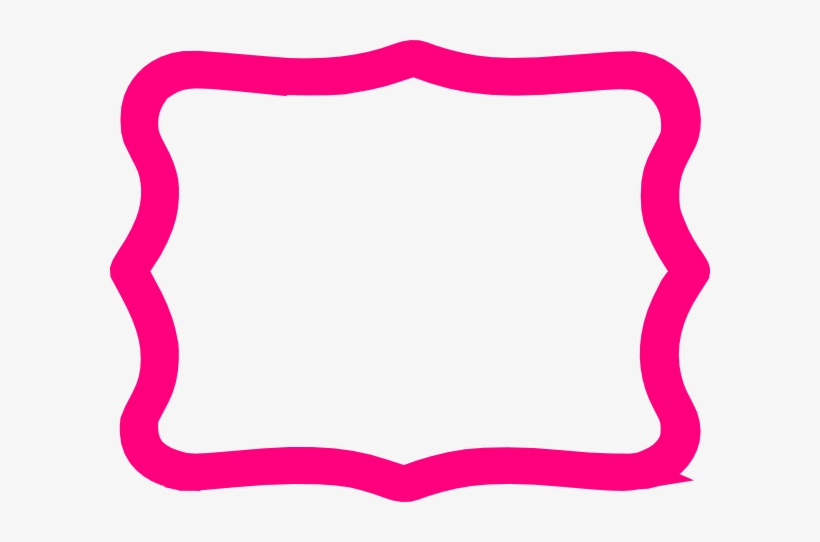 Hot Pink Frame Clip Art At Clker - Hot Pink Border Transparent ...