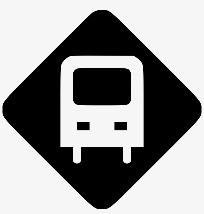 Download Transparent Bus Stop Sign - Icon - PNGkit