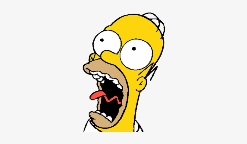 But She Kept Screaming - Homer Screaming Transparent - 313x400 PNG ...