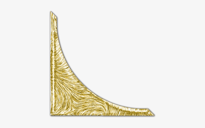 Gold Corner 5c - Gold Corner Border Png - 430x431 PNG Download - PNGkit