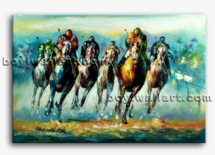 Hand Painted Landscape Tree Flower Oil Painting - Large Wall Art Famous ...