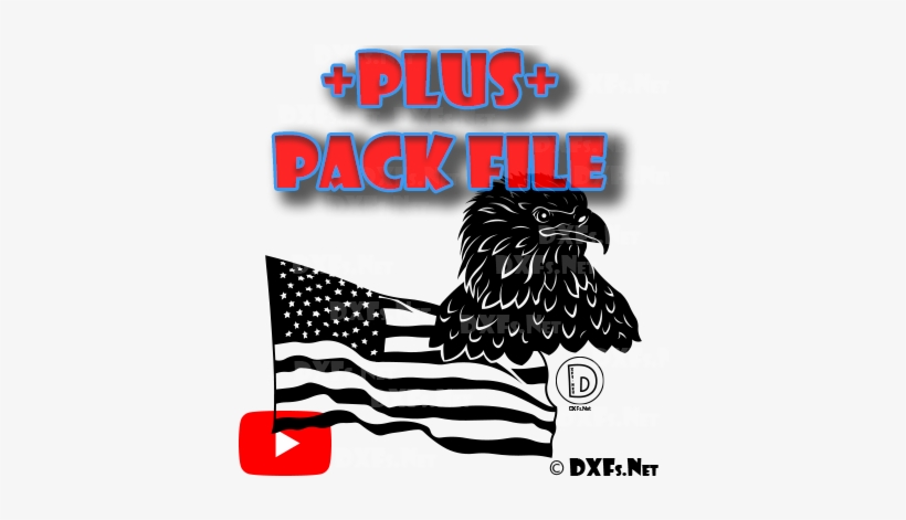 American Flag And Eagle Patriotic Design For Cnc Cutting - Half Circle ...