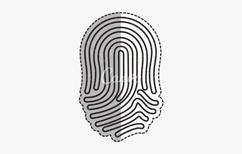 Fingerprint Vector Easy - Fingerprint - 550x550 PNG Download - PNGkit