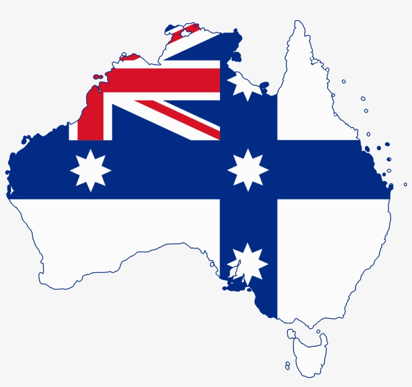 Flag Map Of Australia - Australian Flag Before Federation - 2085x1864 ...