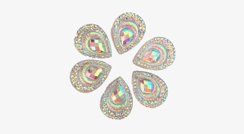 Iridescent Crystal Teardrop For Face Painting Bling, - 20pcs Ab Resin ...