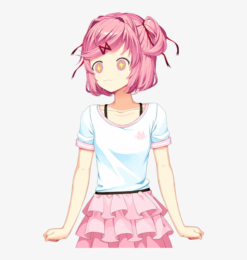 Edited Mediacute ~ - Doki Doki Literature Club Natsuki Neck Snap - 960x960 PNG Download - PNGkit