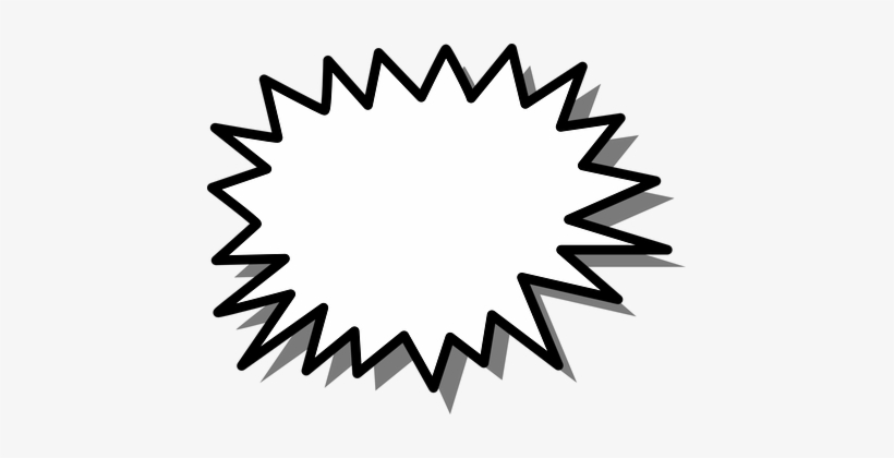 Speech Shape Star Burst Design Message Lab - 439x340 PNG Download - PNGkit