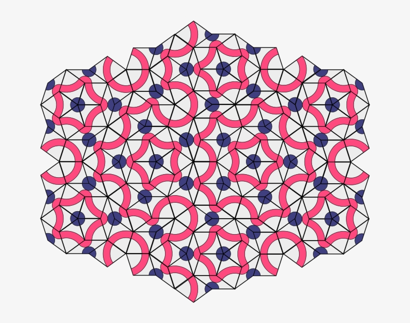 File - Penrose Tiling - Svg - التبليط فى الرياضيات - 713x600 PNG ...